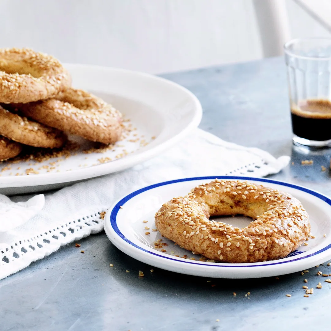 Sesame rings recipe | Koulouria | Gourmet Traveller