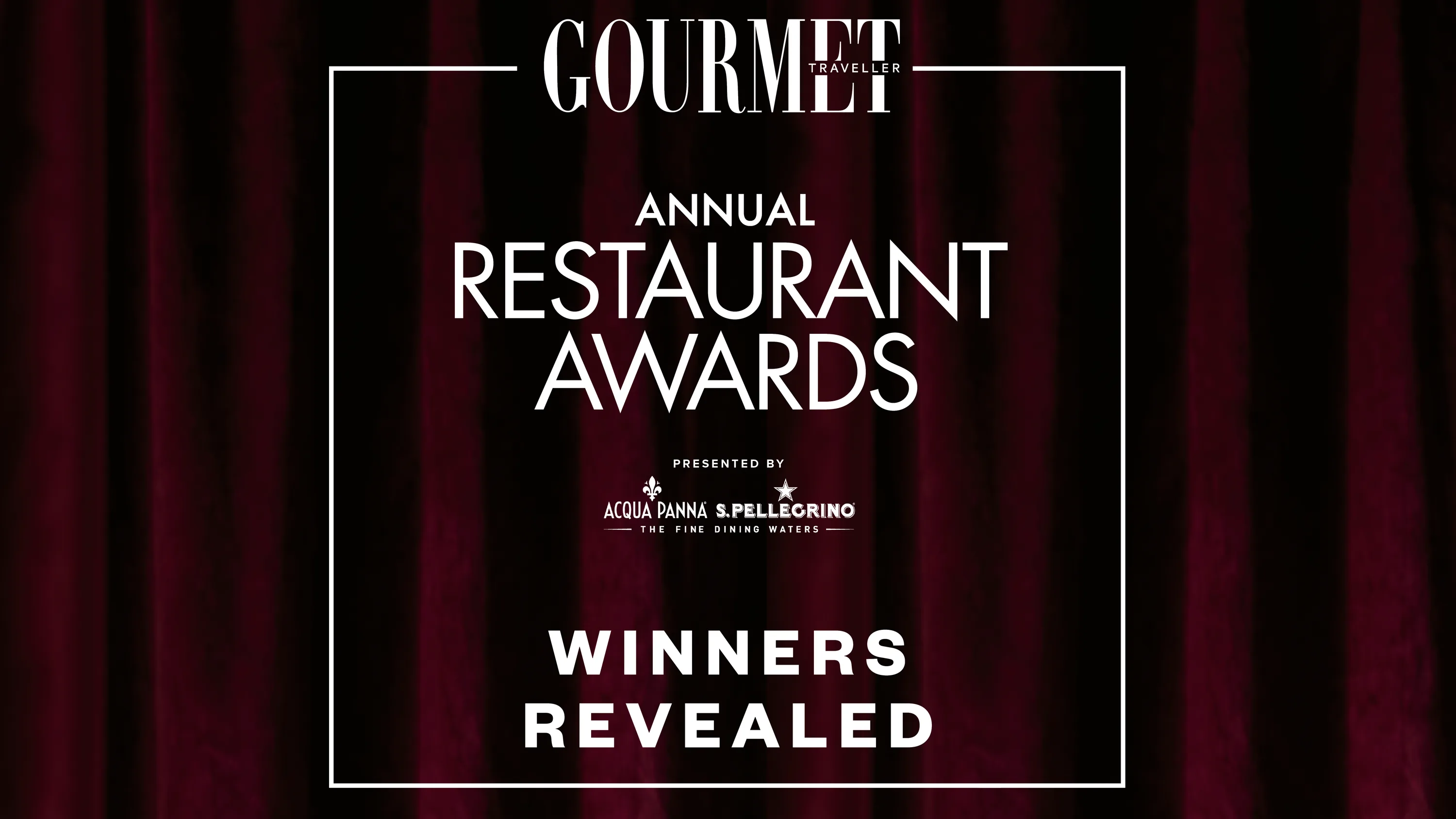 Winners: Gourmet Traveller Annual Restaurant Awards