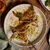 Kingfish collar recipe with salmoriglio and tomato caramel