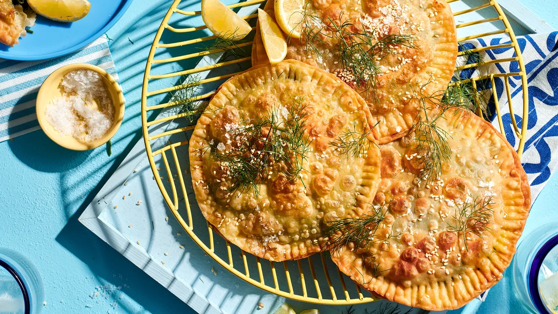 Greek fennel and leek pie (marathopita) recipe - Gourmet Traveller