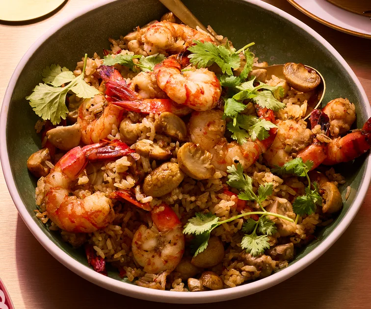 Thai Tide's tom yum fried rice with prawns recipe - Gourmet Traveller