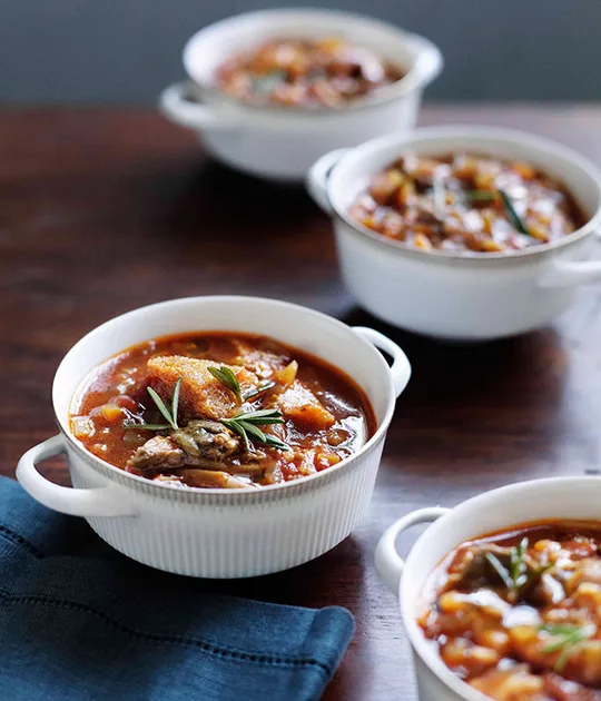 Porcini, Tomato and Bread Soup by Brigitte Hafner
