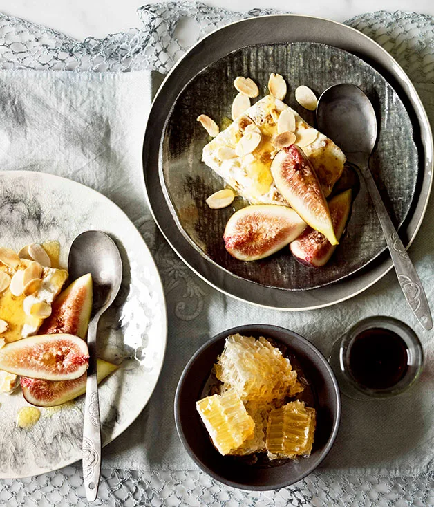 Fig, honey and ricotta semifreddo | Gourmet Traveller