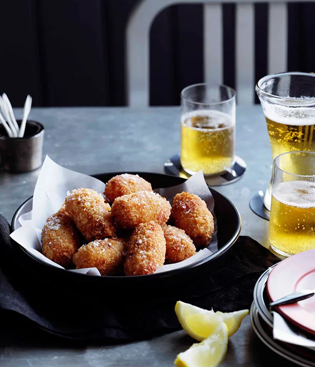 Snapper and red pepper croquettes | Gourmet Traveller