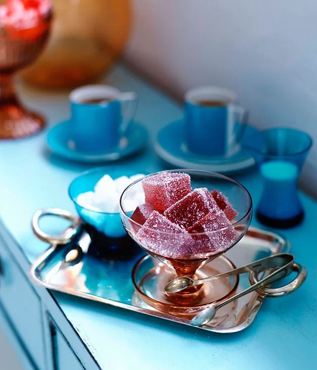 Sugared strawberry jubes | Gourmet Traveller