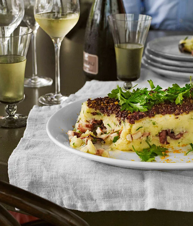 Octopus and potato terrine | Gourmet Traveller