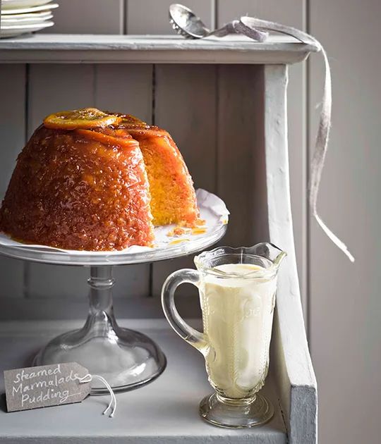 Steamed Marmalade Pudding with Custard | Gourmet Traveller