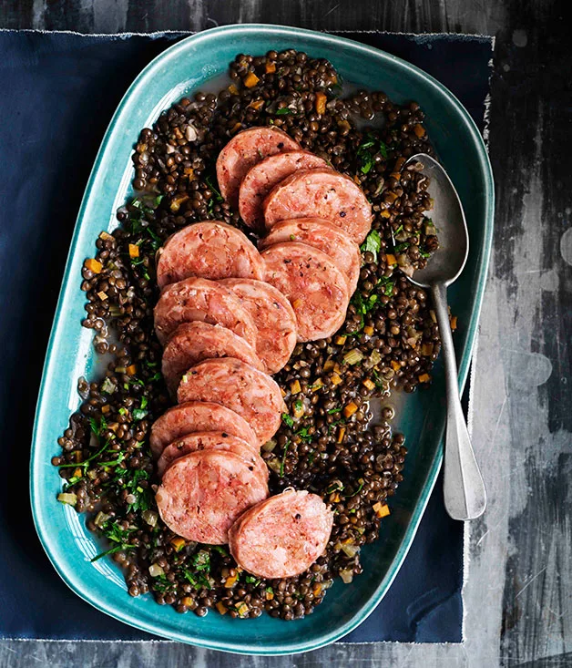 Cotechino with lentils | Gourmet Traveller