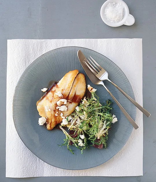 Pan-Fried John Dory With Agrodolce and Endive