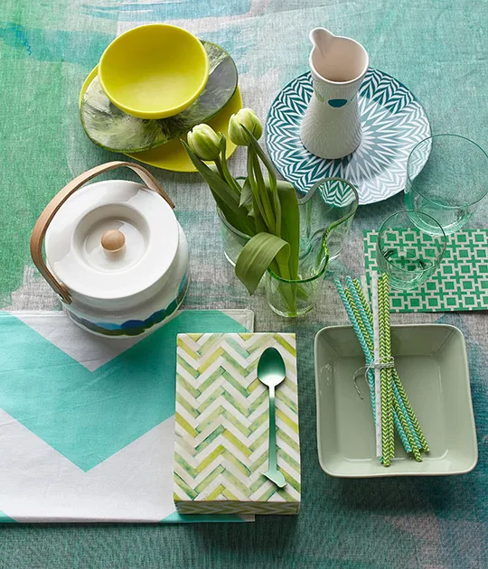 Green diningware | Green homewares | Gourmet Traveller