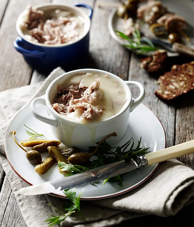 Duck rillettes recipe | Pete Evans | Gourmet Traveller