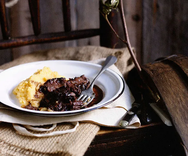 Beef cheeks recipe with creamed swede | Gourmet Traveller