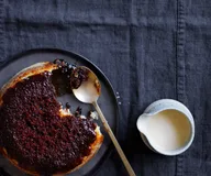 Treacle pudding with vanilla custard | Gourmet Traveller