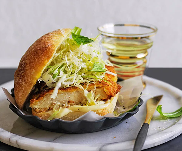 Chicken cotoletta panini recipe | Gourmet Traveller
