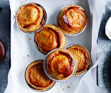 Party pies recipe with homemade tomato sauce | Gourmet Traveller