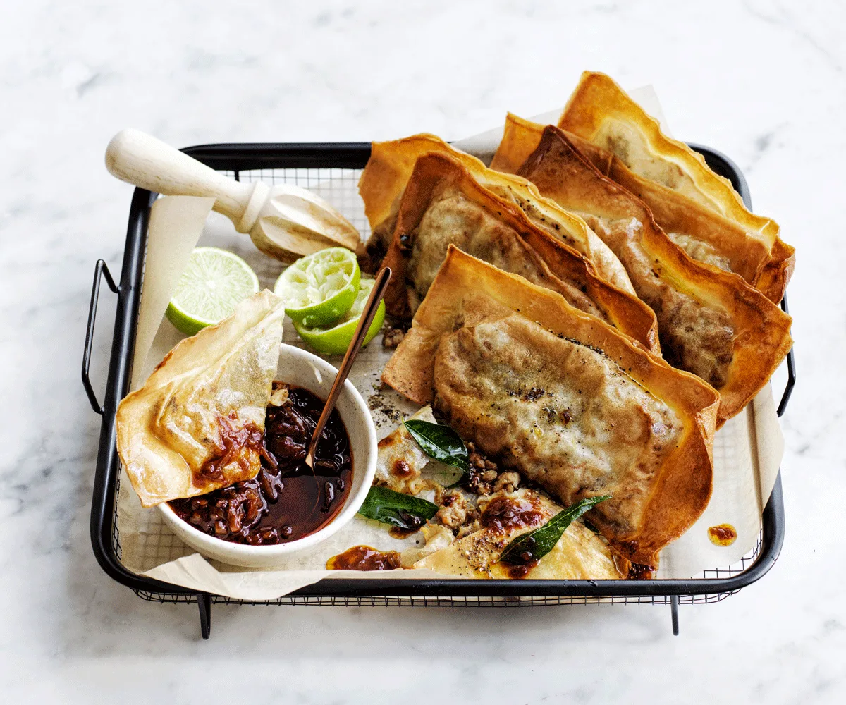 Chicken Martabak recipe | Gourmet Traveller