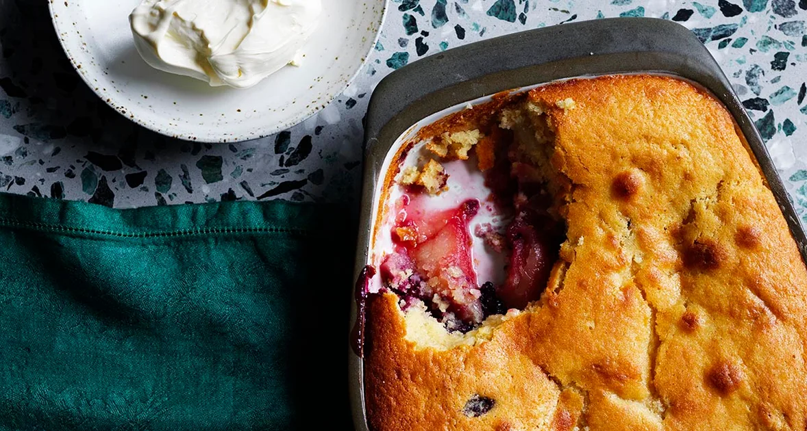 Apple and berry budino recipe | Gourmet Traveller