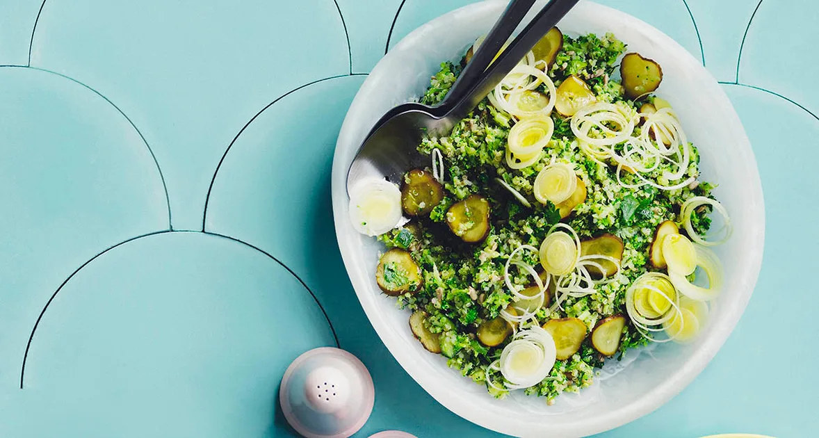 Broccoli tabbouleh recipe | Gourmet Traveller