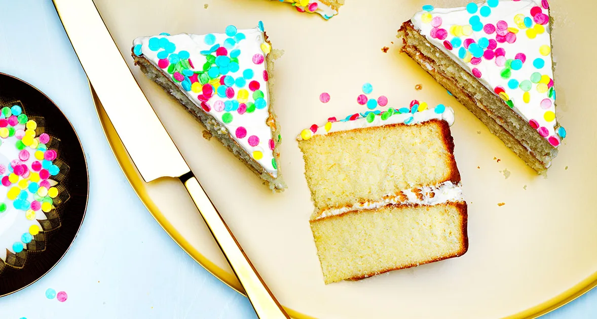 Fairy-bread cake recipe | Gourmet Traveller