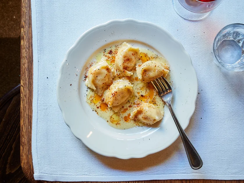 Ricotta Agnolotti Recipe with Anchovy Butter