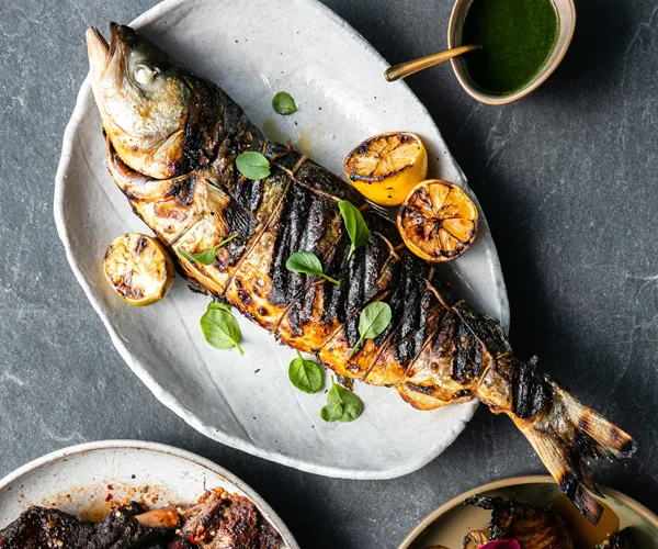 Grilled fish with herb dressing | Gourmet Traveller