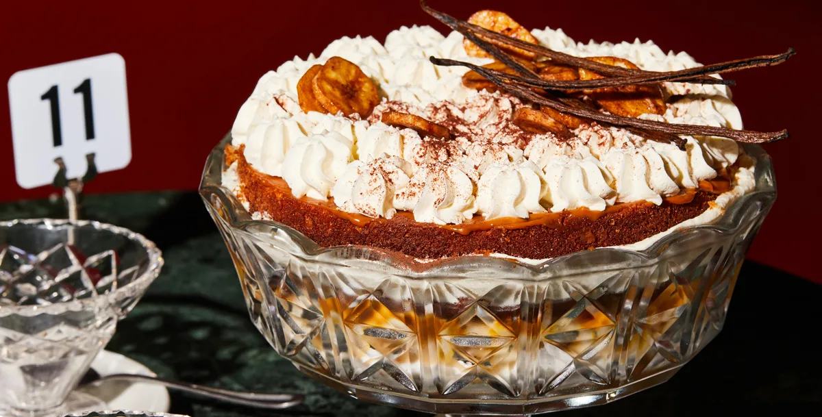Banoffee trifle recipe by Nik Hill | Gourmet Traveller