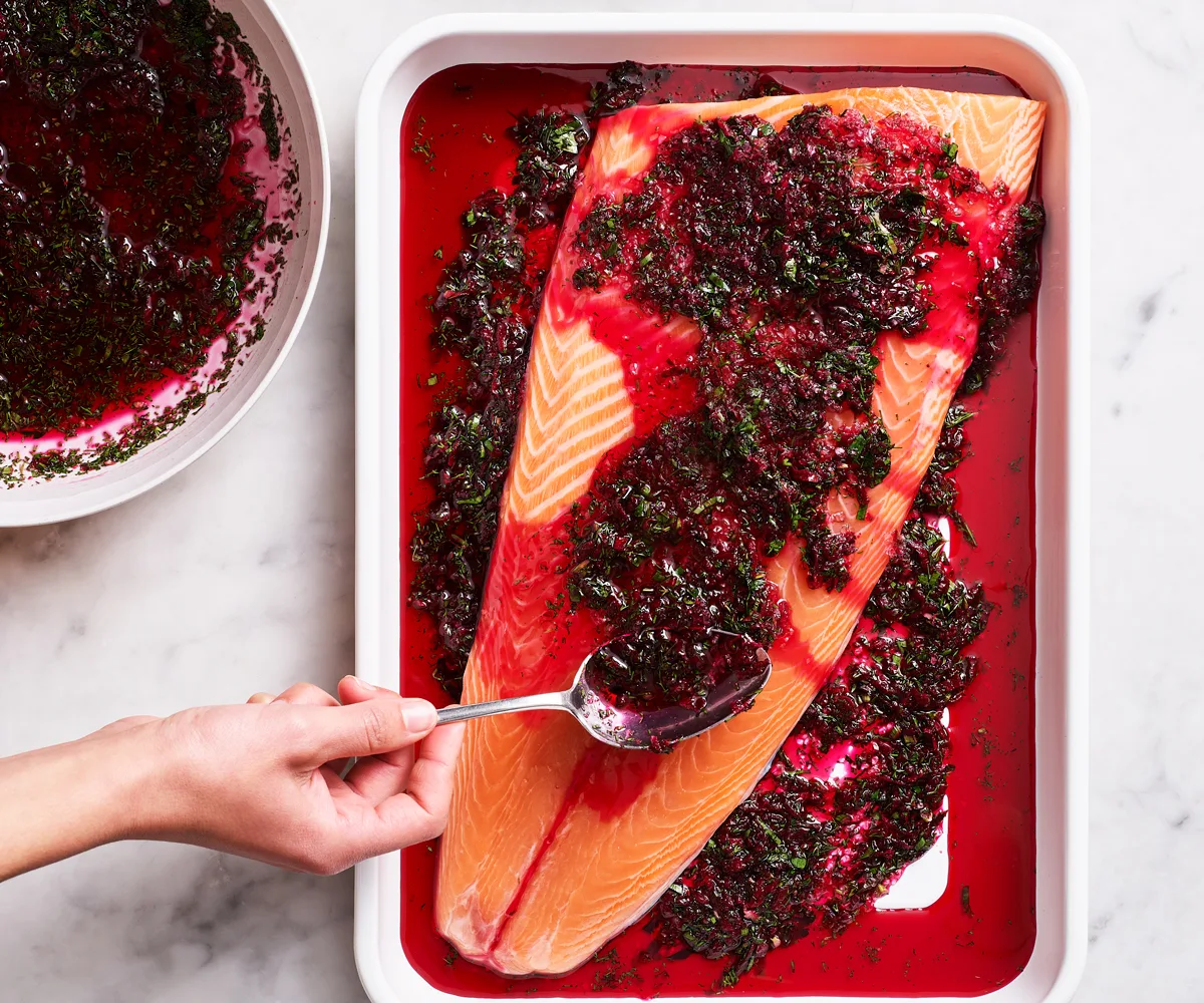 Salmon gravlax recipe, step by step | Gourmet Traveller
