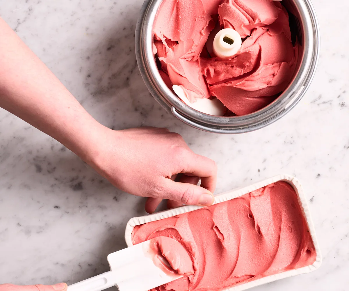 How to Make Sorbet: Peach, Plum and Strawberry