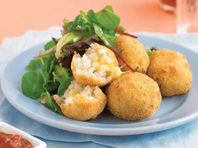 Parmesan risotto balls