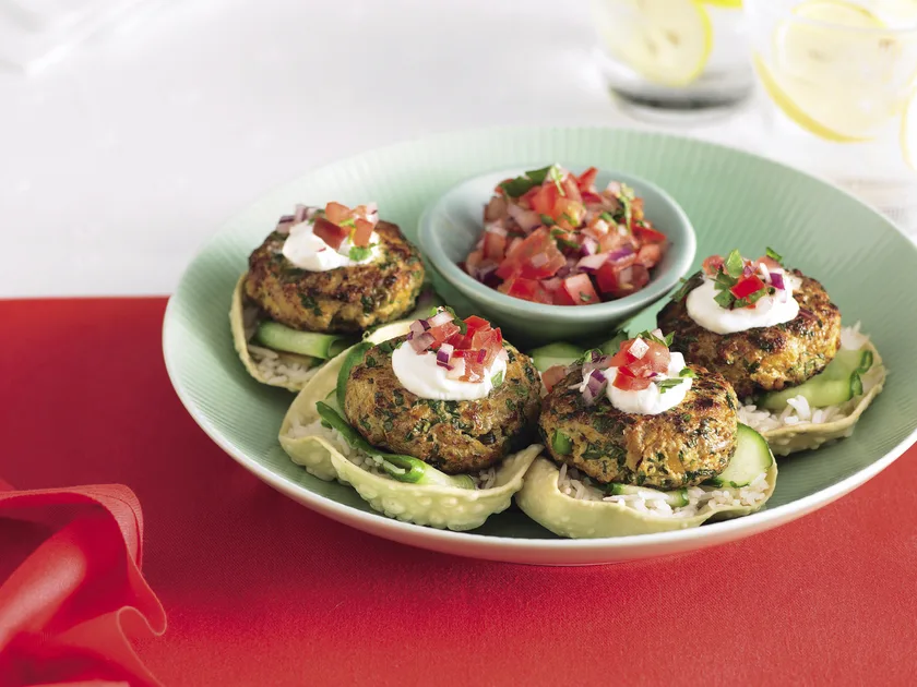 Indian chicken rissoles