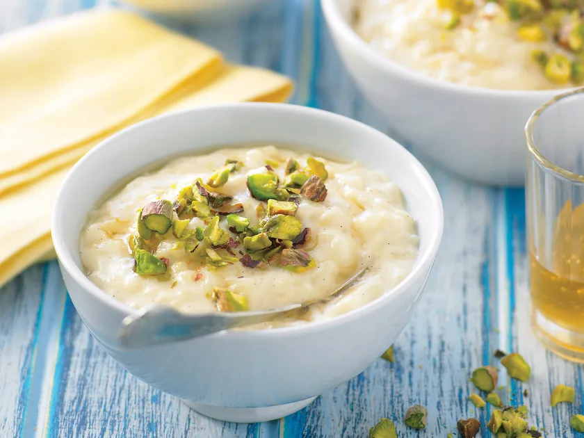 Honey rice pudding