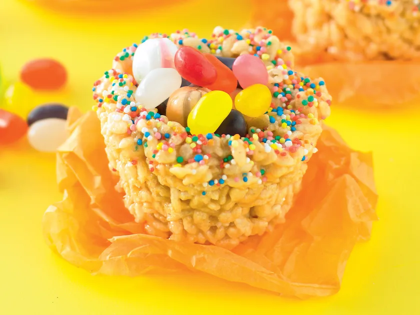 Caramel and mallow nests