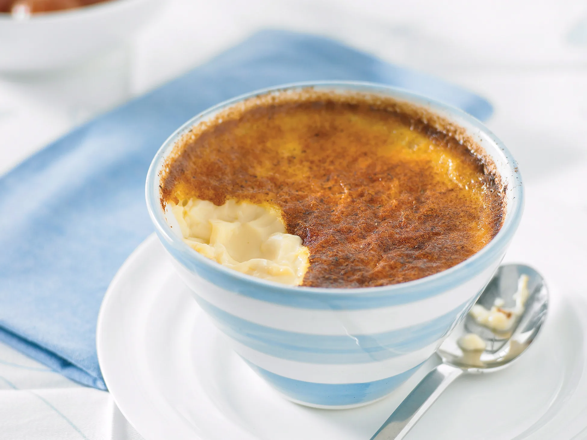 Light and creamy baked custard recipe