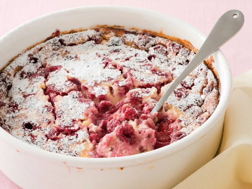 Raspberry clafouti
