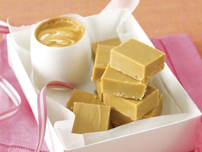 Caramel fudge bites