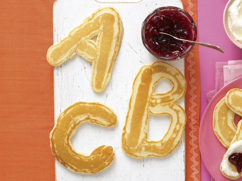 Alphabet pancakes