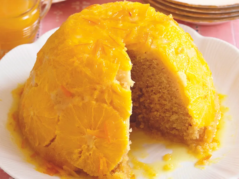 Steamed orange pudding