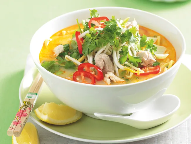 Pork and vegetable laksa