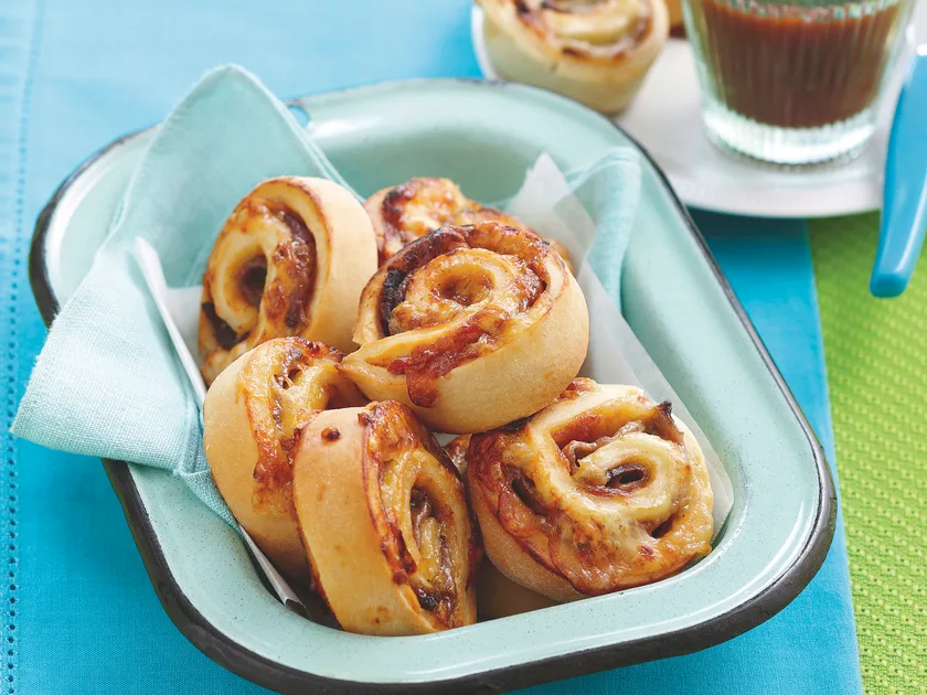Beef and chutney scrolls
