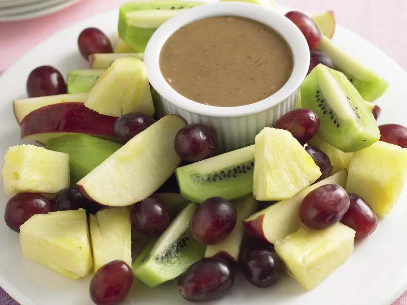 Mocha dip with fruit