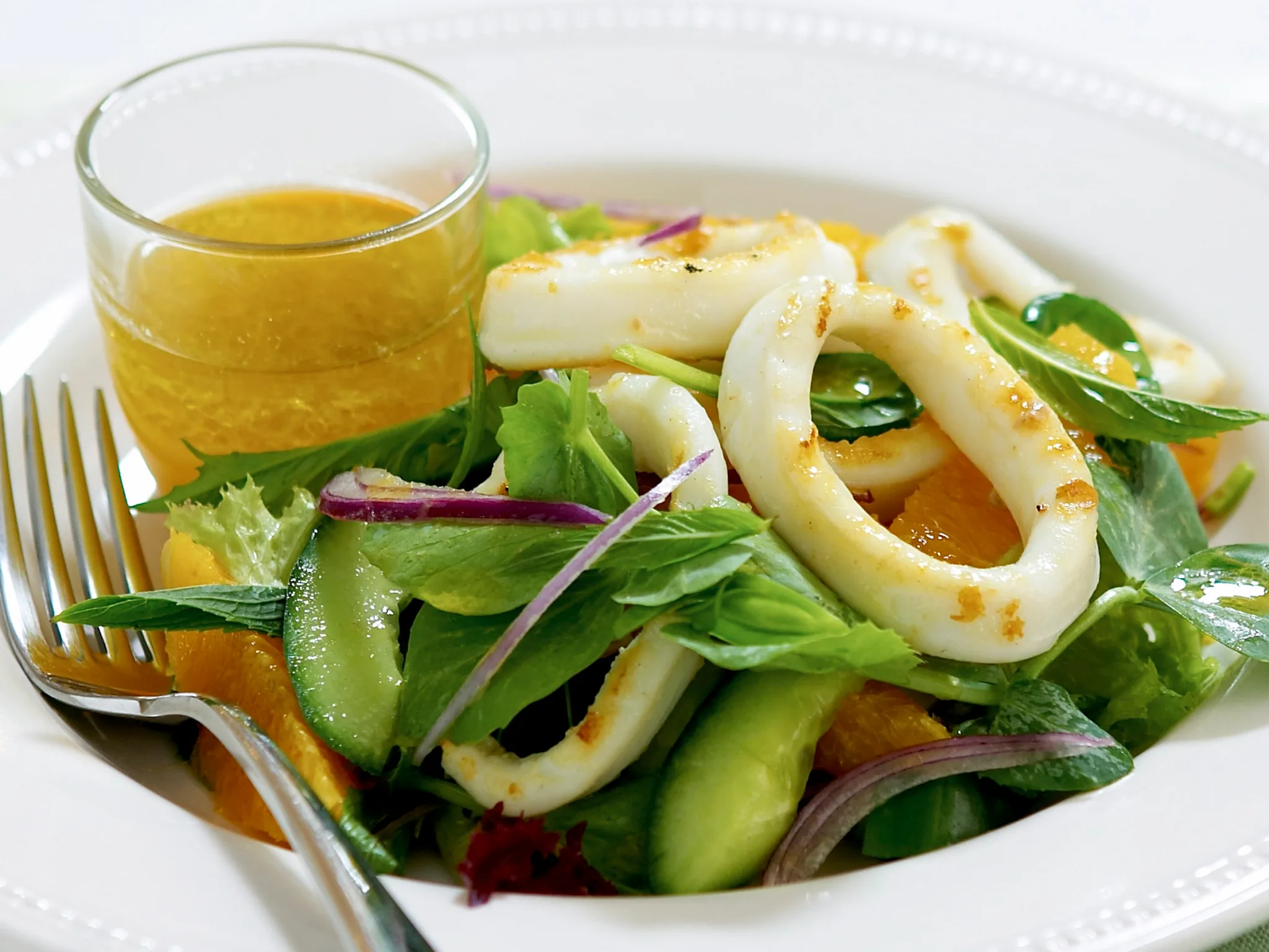 how to make calamari vinaigrette
