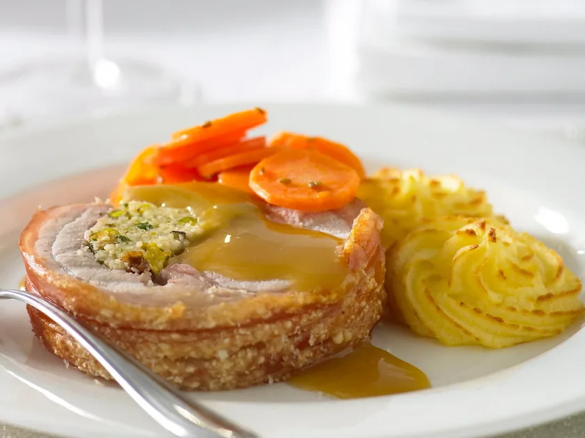 Couscous stuffed pork line