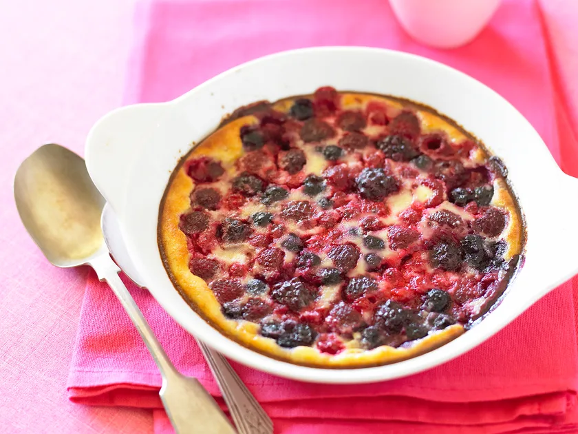 Mixed berry clafoutis