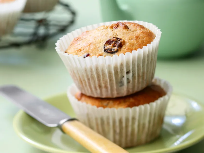 Oat and cranberry muffins