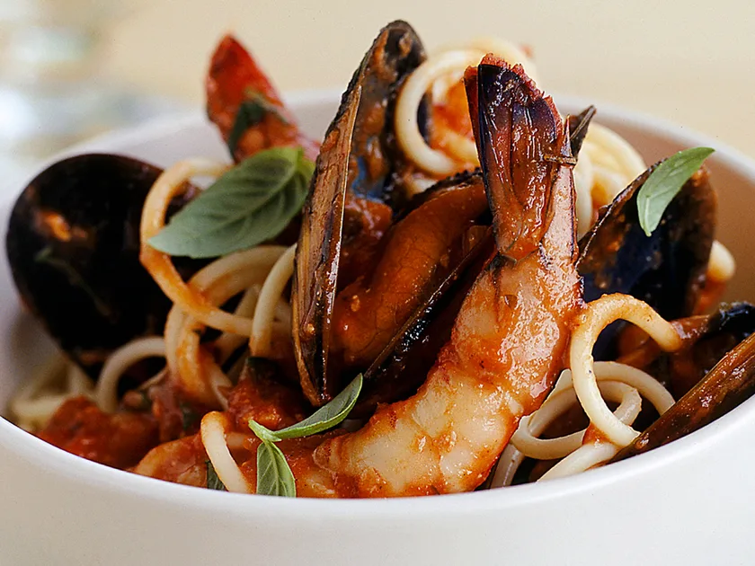Seafood spaghetti marinara recipe