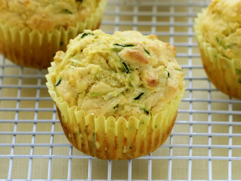Fluffy zucchini and corn muffins recipe
