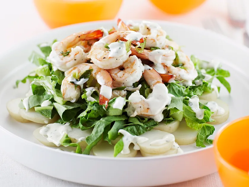 Prawns with tarragon mayonnaise