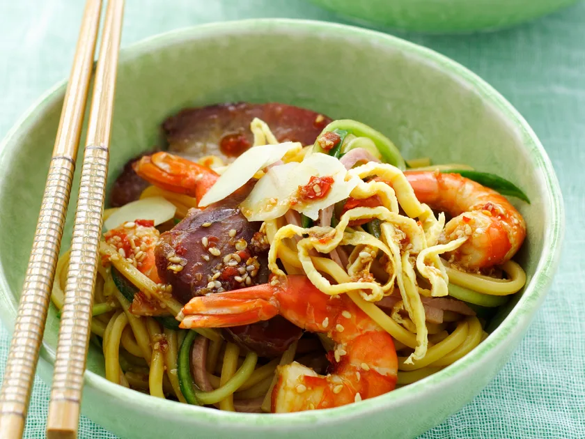 Combination noodle salad