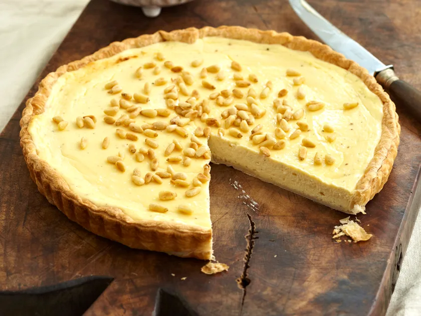 Three cheese tart