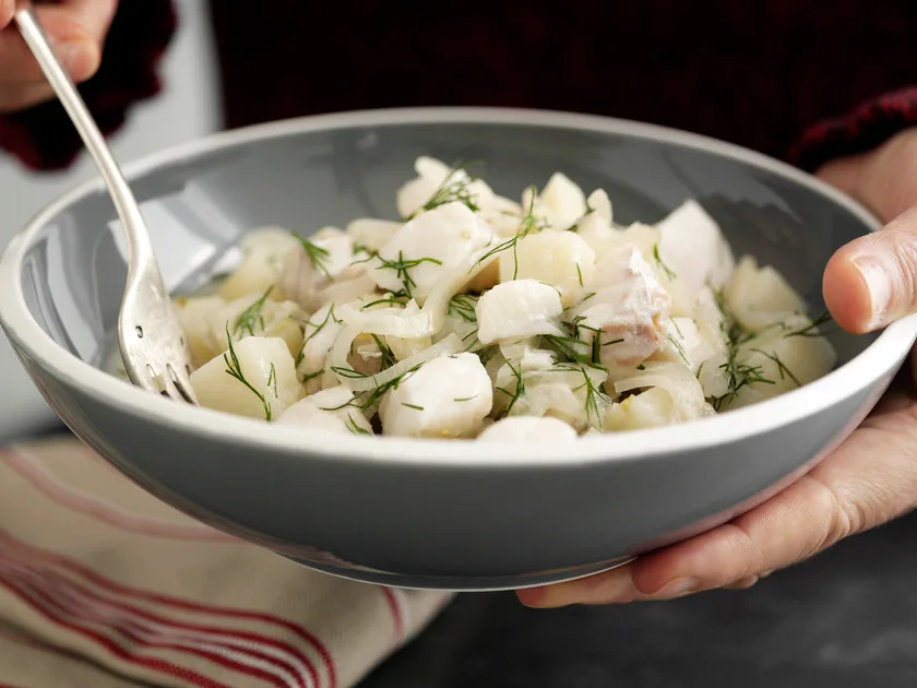 Fish fennel and potato stew